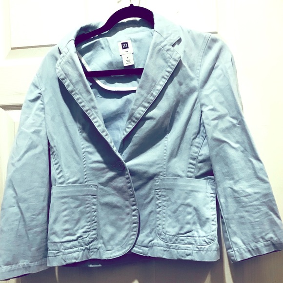 GAP | Jackets & Coats | Gap Blazer Light Blue | Poshmark